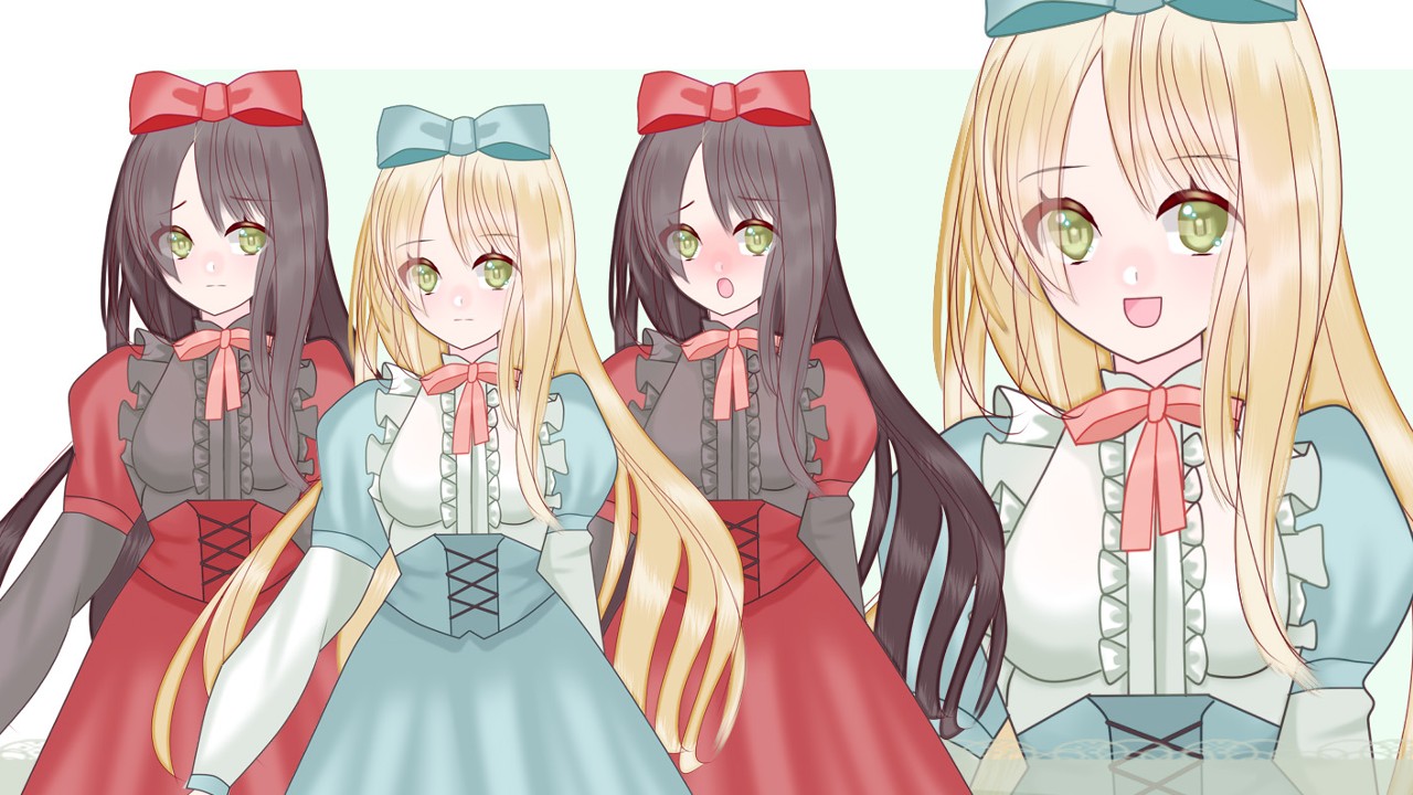 [新作]全身立ち絵素材・ファンタジー衣装017《童話風少女》 Shiro Hana Ci En（シエン）